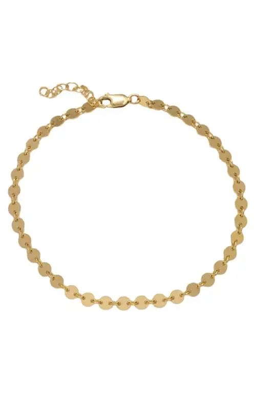 MADE BY MARY Poppy Chain Anklet - Gold Filled