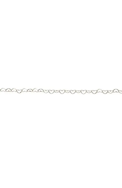 MADE BY MARY Heart Chain Bracelet - Silver