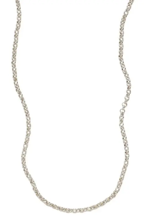 MADE BY MARY Rolo Chain Necklace - Silver