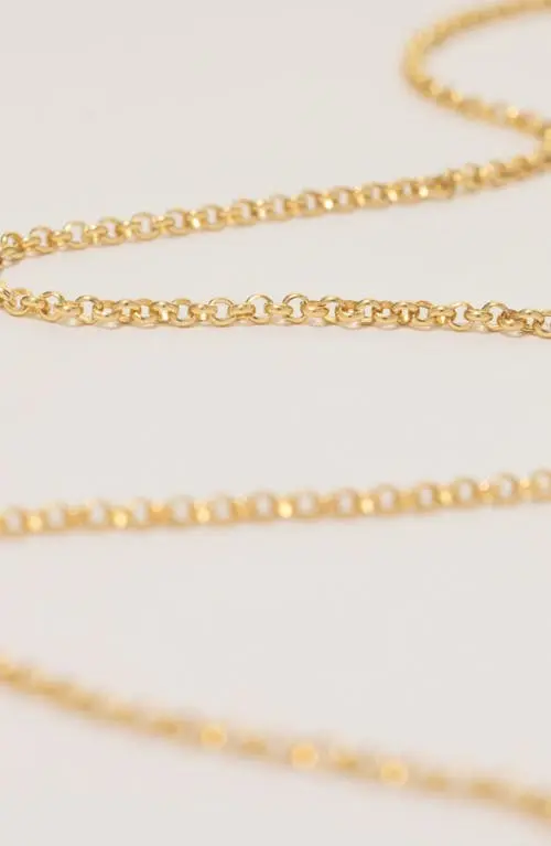 MADE BY MARY Rolo Chain Necklace - Silver