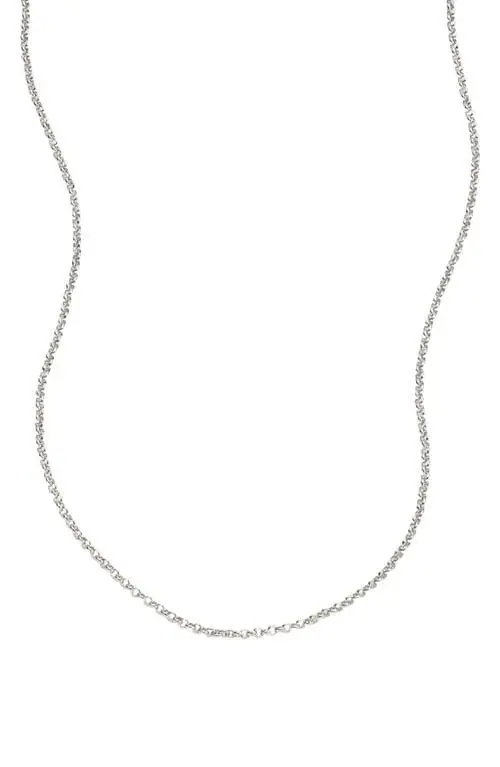 MADE BY MARY Rolo Chain Necklace - Silver