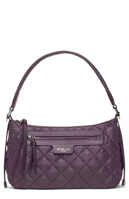 Mz Wallace Small Park Quilted Nylon Shoulder Bag - Raisin