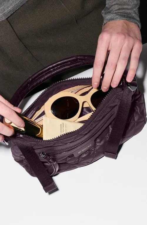 Mz Wallace Small Park Quilted Nylon Shoulder Bag