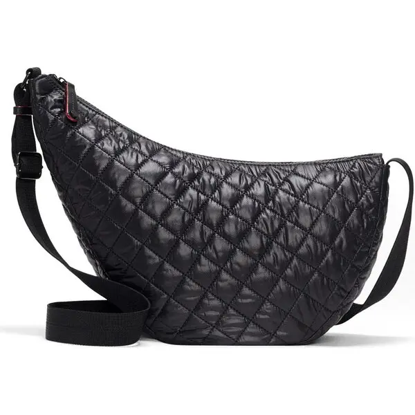 Mz Wallace Metro Smile Shoulder Bag - Black