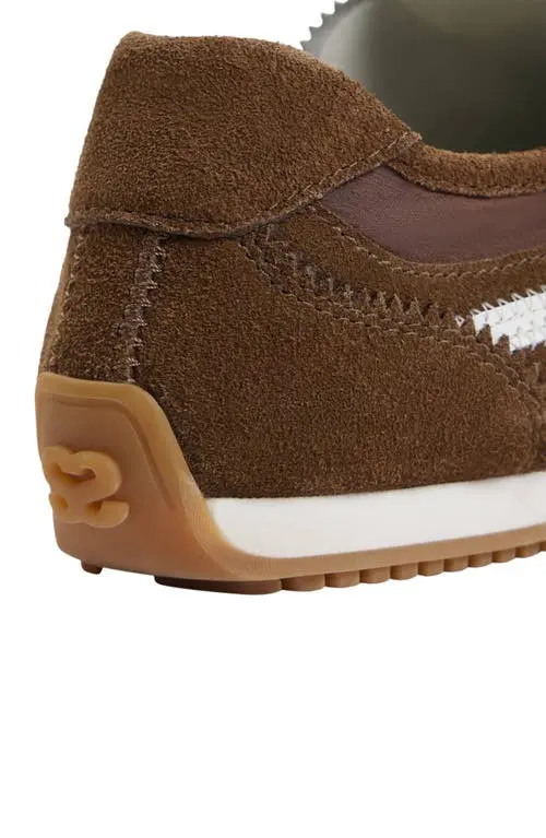 Sandro Light Wave Sneakers In Suede Leather