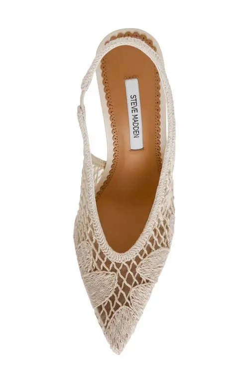 Steve Madden Andromeda Slingback Stiletto Sandal - Bone