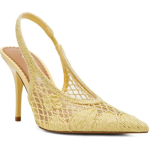 Steve Madden Andromeda Slingback Stiletto Sandal - Yellow