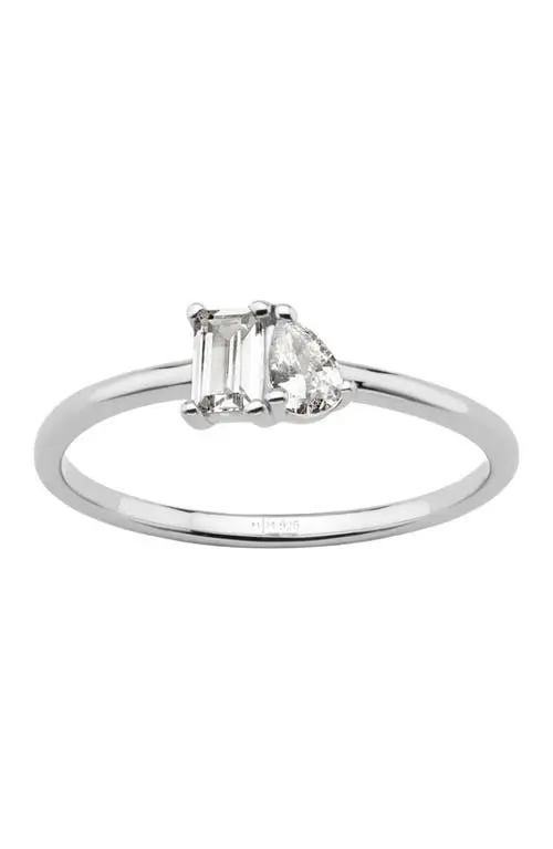 MADE BY MARY Toi Et Moi Ring - Silver