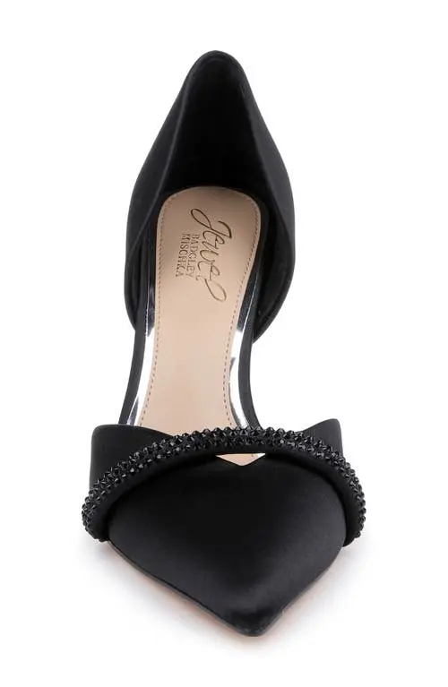 Badgley Mischka Zoey D'orsay Pump - Black Satin