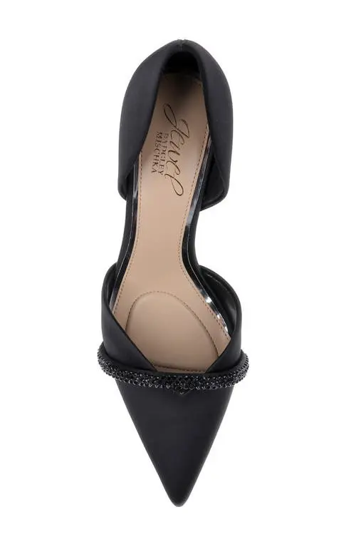Badgley Mischka Zoey D'orsay Pump - Black Satin