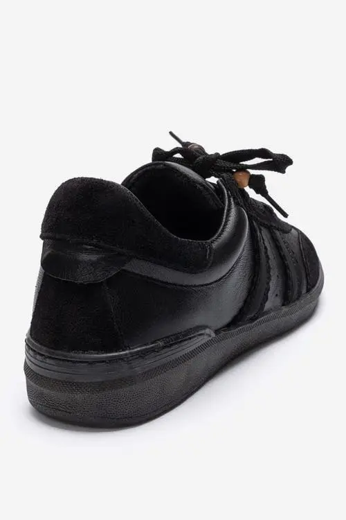 FOREVER & ALWAYS SHOES Ardix Leather Sneaker - Black