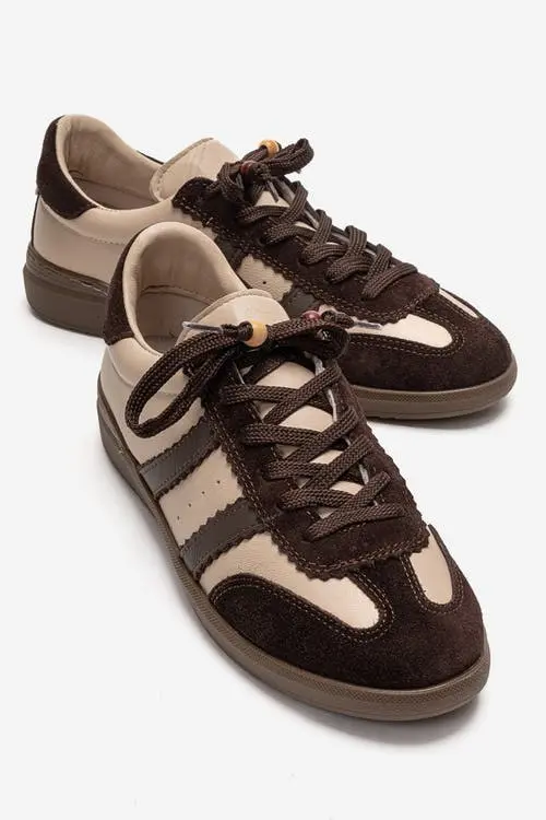 FOREVER & ALWAYS SHOES Ardix Leather Sneaker - Tan