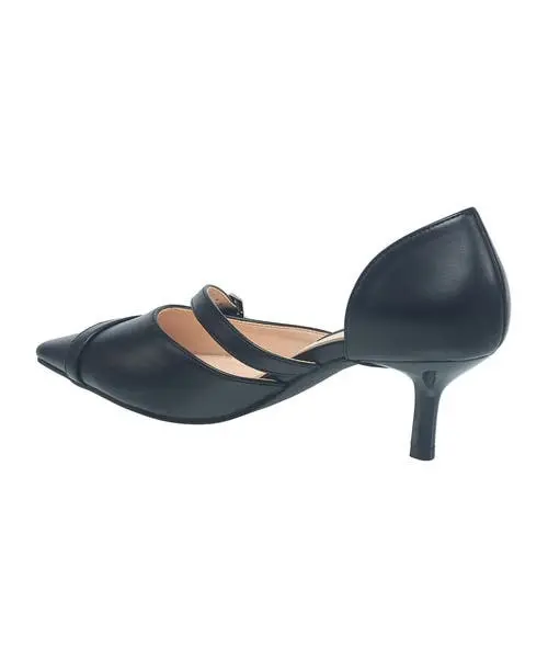 French Connection Elly Heel Pointed Toe Buckled Slingback