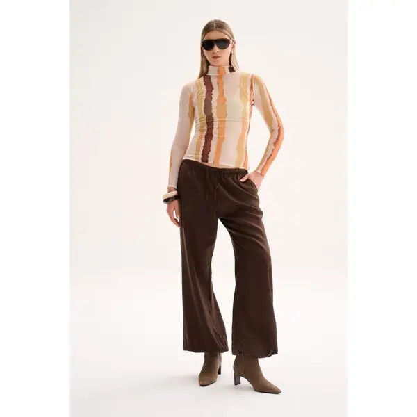 NELBLU SWIMWEAR Chloe Tencel Harem Pants - Marron