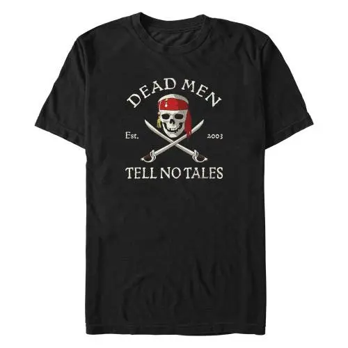 PIRATES OF THE CARIBBEAN: BLACK PEARL Pirates Of The Caribbean Curse Of The Pearl Dead Tell No Tales Graphic T-shirt - Black