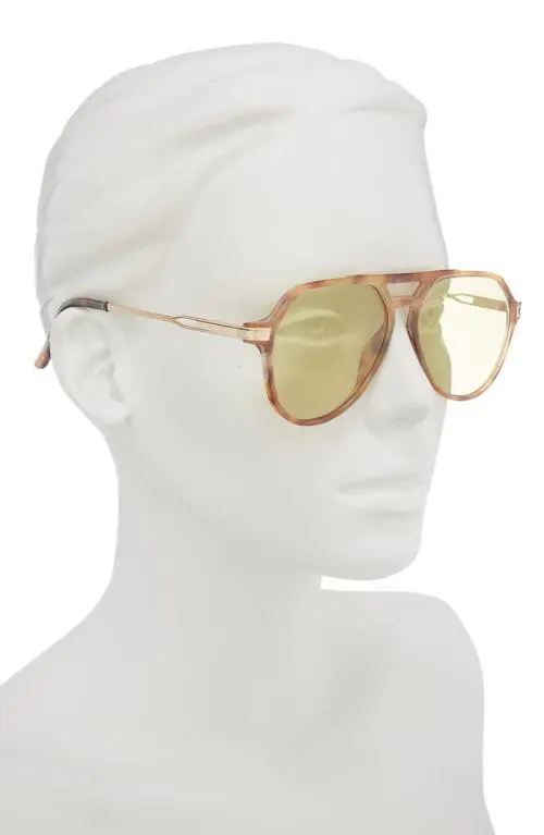 Bp. Aviator Sunglasses With Tortoiseshell Frames - Orange Tort