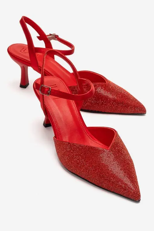 PROLOGUE SHOES Nivora Stiletto Pump - Red