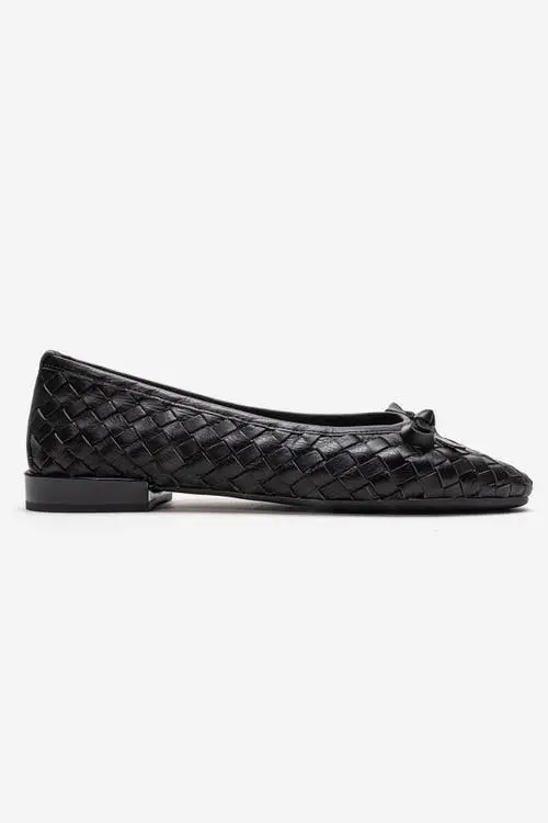 FOREVER & ALWAYS SHOES Garen Leather Ballet Flat