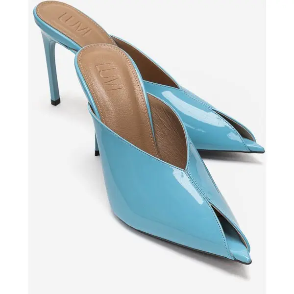 PROLOGUE SHOES Mirena Stiletto Mule - Blue