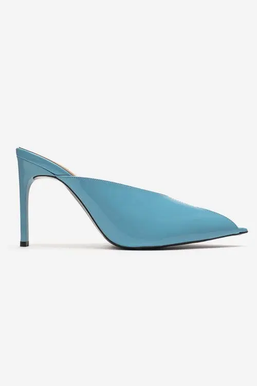 PROLOGUE SHOES Mirena Stiletto Mule - Blue