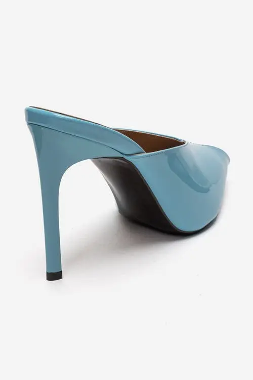 PROLOGUE SHOES Mirena Stiletto Mule - Blue