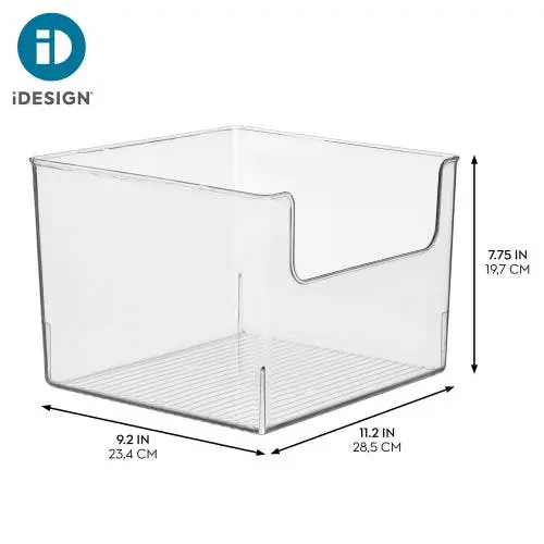 IDESIGN Open-front Storage Bin For Kitchen, Pantry, Bathroom, Office, Set Of 4