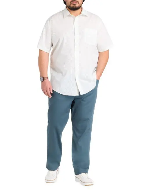 OAK HILL BY DXL Big & Tall Tech Hole In One Sport Shirt
