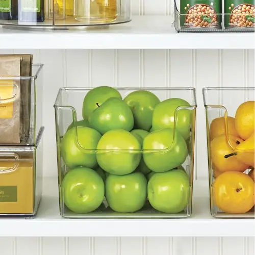 IDESIGN Open-front Storage Bin For Kitchen, Pantry, Bathroom, Office, Set Of 4
