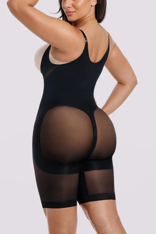 SHAPELLX Shapewear Tummy Control Smoothing Bodysuit - Black