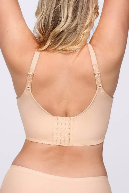 SHAPELLX Back Smoothing Lace Underwire Bra - Beige