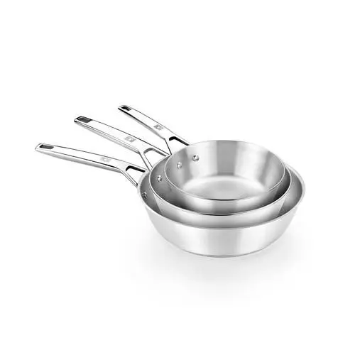 BRA COOKWARE Signature Stainless Steel Professional Deep High Side Frypan