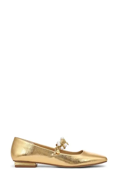 Franco Sarto Tinsley Embellished Metallic Flat
