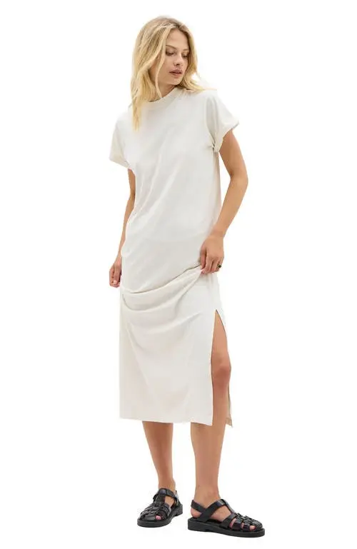 Richer Poorer Relaxed Cotton T-shirt Maxi Dress - Bone