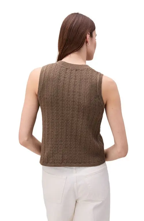Richer Poorer The Canyon Cotton Knit Tank - Stone Grey