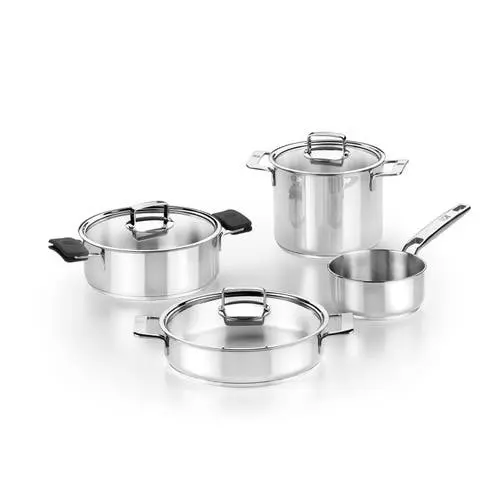 BRA COOKWARE Signature Stainless Steel Professional Saucepan, 7-inch