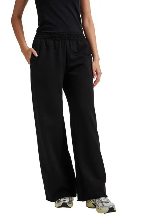 Richer Poorer Recycled Fleece Wide Leg Sweatpant - Black