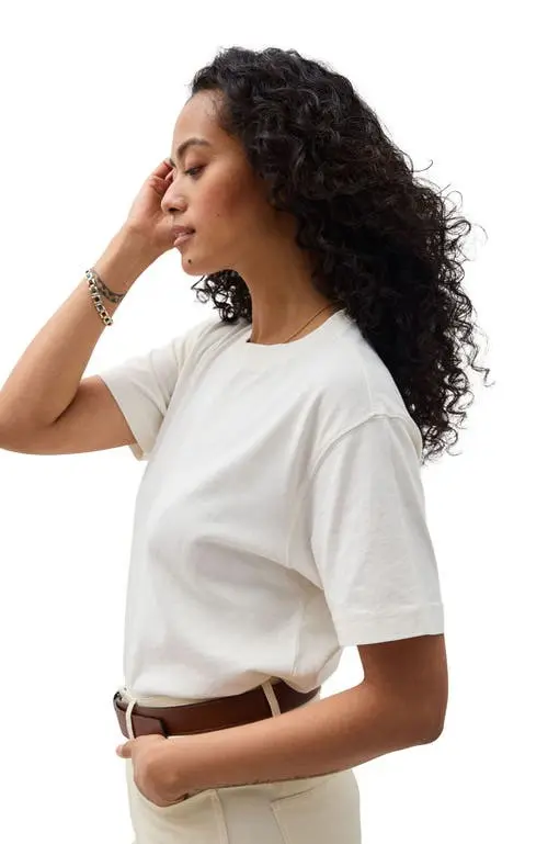 Richer Poorer Relaxed Cotton Tee - Bone