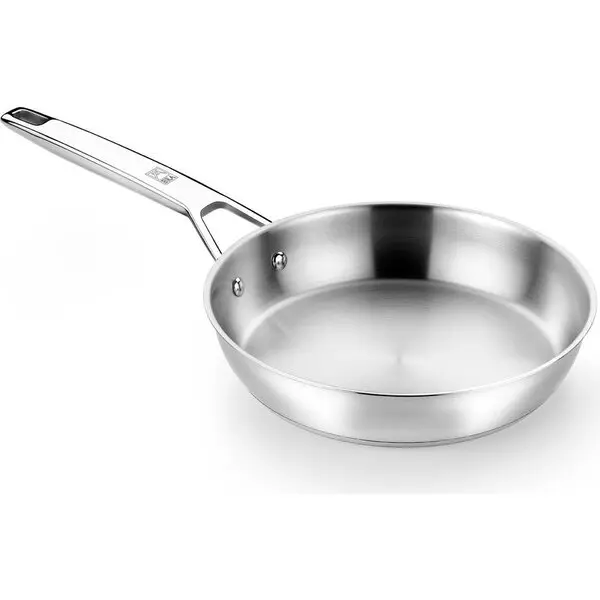 BRA COOKWARE Signature Stainless Steel Professional Frypan - Silver