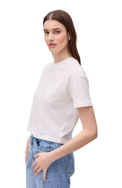 Richer Poorer Vintage Jersey Oversized Crop T-shirt - White