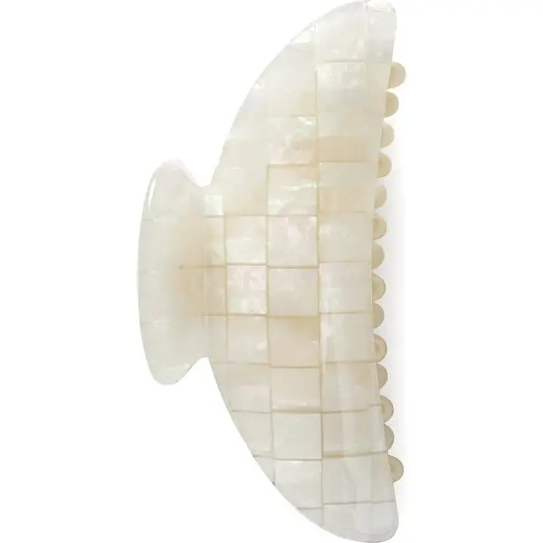 MACHETE Midi Heirloom Claw - Opalite Shell Checker