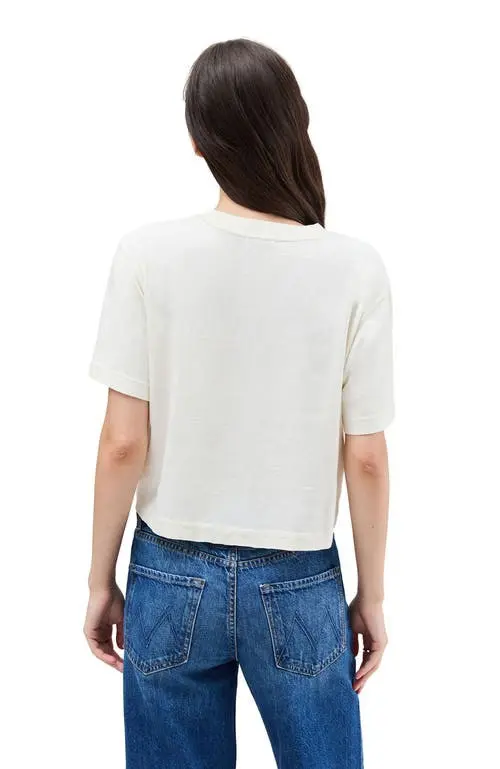 Richer Poorer Relaxed Cropped T-shirt - Bone