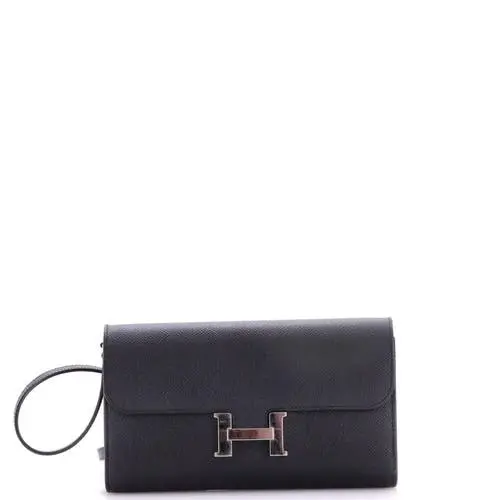 Hermès Constance To Go Wallet Epsom - Black