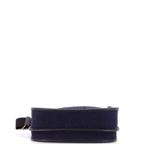 Hermès Evelyne Bag Gen Iii Felt Pm - Blue