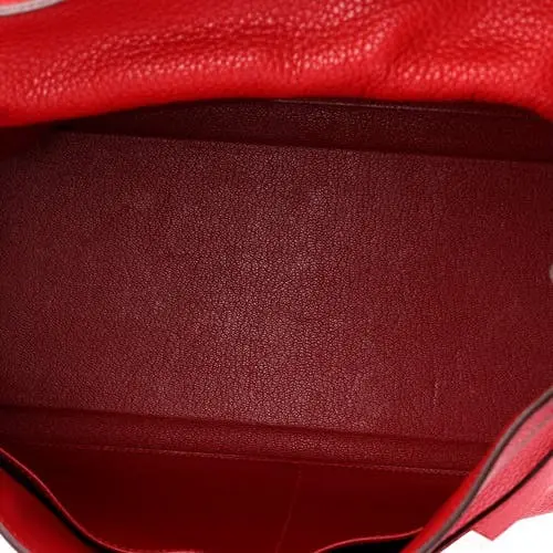 Hermès Kelly Handbag Clemence With Palladium Hardware 35