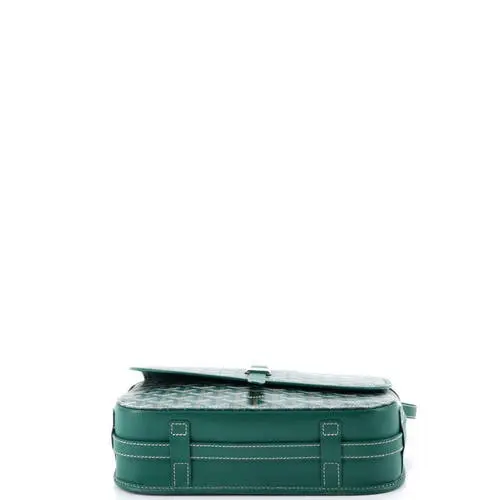 Goyard Belvedere Ii Messenger Bag Coated Canvas Mm - Green