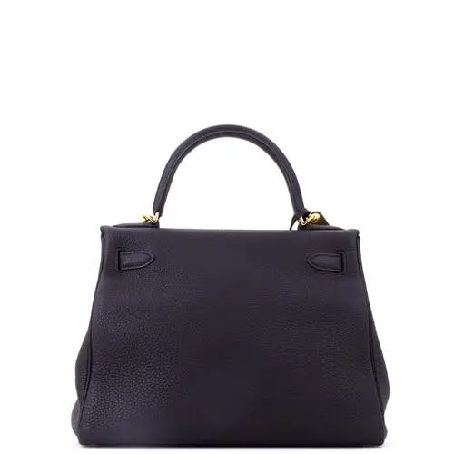 Hermès Kelly Handbag Togo With Gold Hardware 28 - Black
