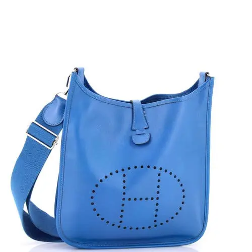 Hermès Evelyne Bag Gen Iii Epsom Pm - Blue
