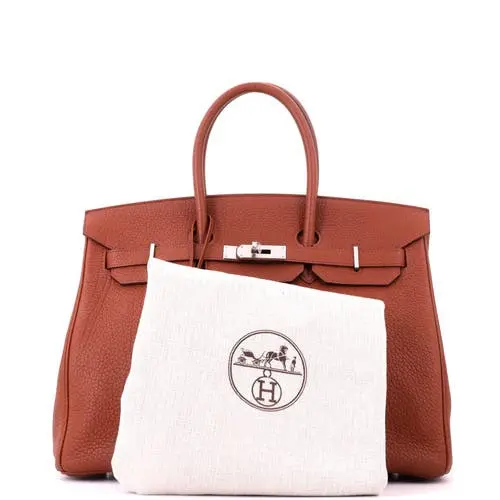 Hermès Birkin Handbag Fjord With Palladium Hardware 35 - Brown