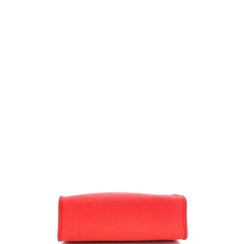 Hermès Herbag Zip Leather And Toile 31 - Red