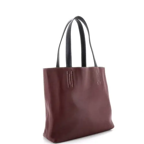Hermès Double Sens Tote Veau Sikkim 28 - Red